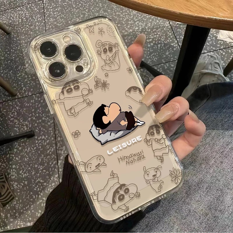 Jual Lucu Clear Shin Chan Tahan Jatuh cowok Casing Infinix Hot 50I ...