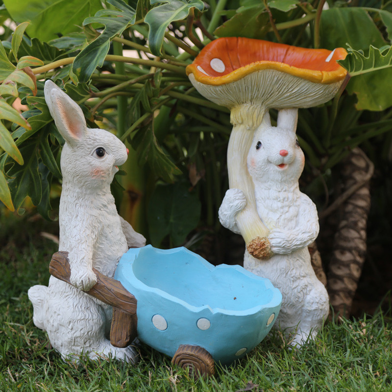 Jual Patung Pot Bunga Kelinci Resin Taman Luar Ruangan Kerajinan ...