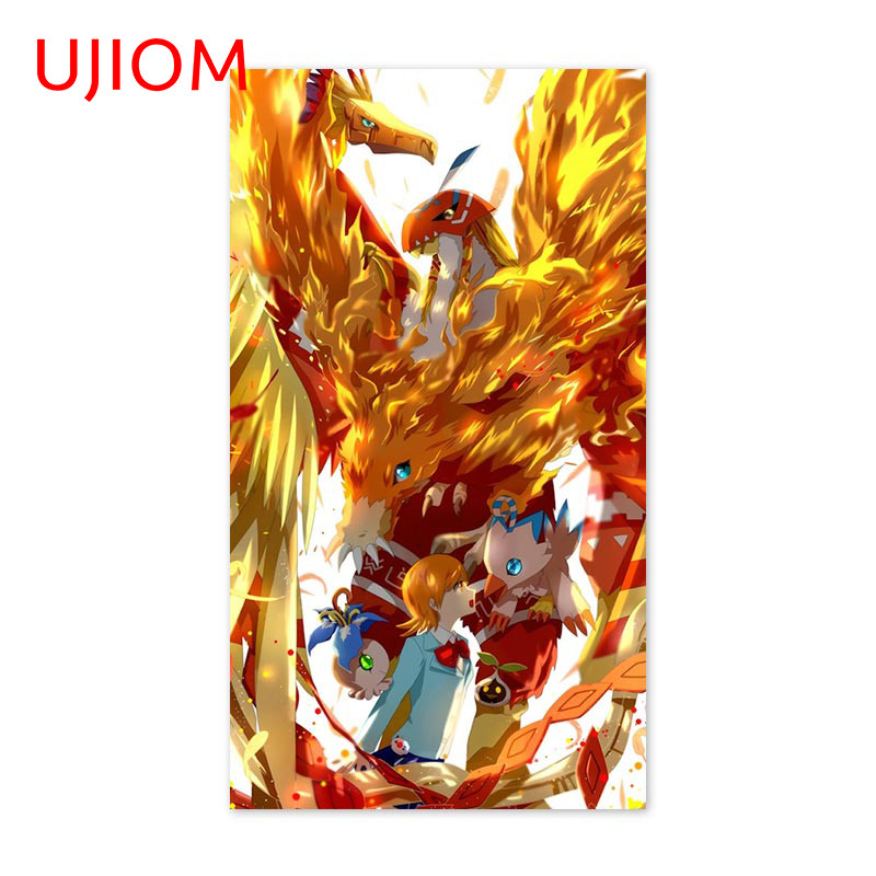 Jual UJIOM untuk Digimon Piyomon Stiker Dinding Poster Anime Stiker ...