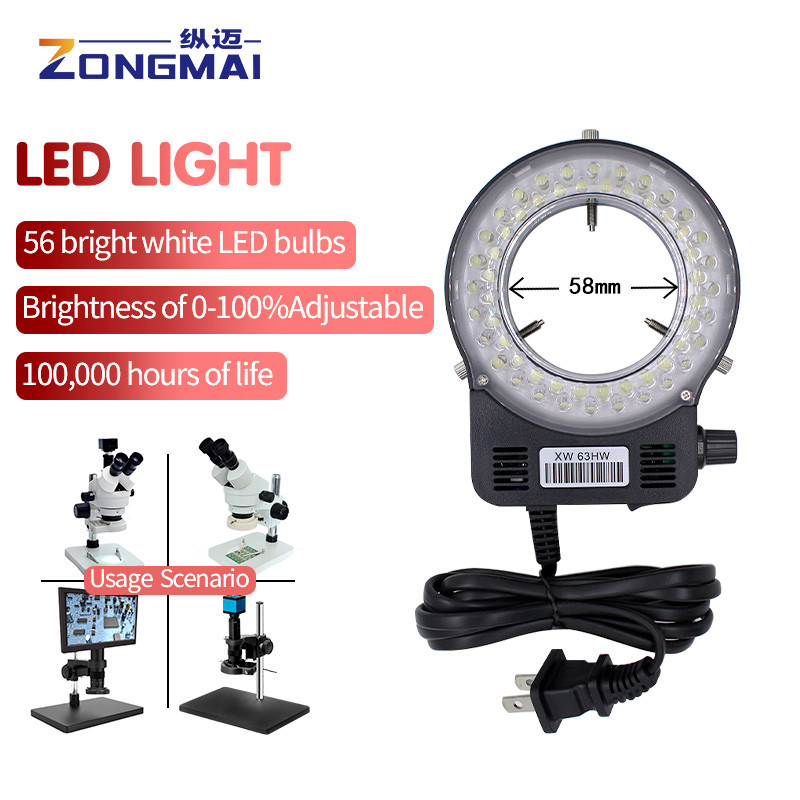 Jual Lampu Iluminator Sumber Cahaya Cincin LED untuk Mikroskop Industri ...