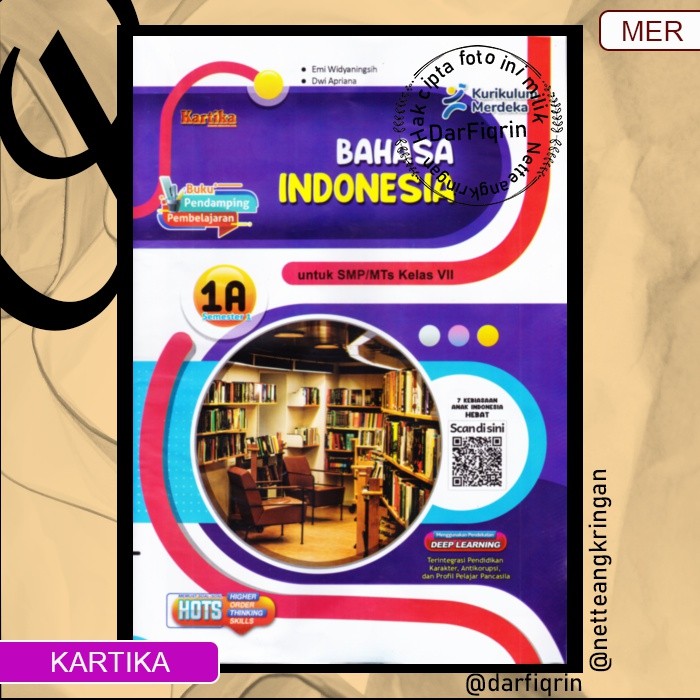 Jual LKS Bahasa Indonesia Kelas 7 8 9 Semester 1 SMP/MTs KURMER Kurikulum Merdeka-Kartika-HOTS ...