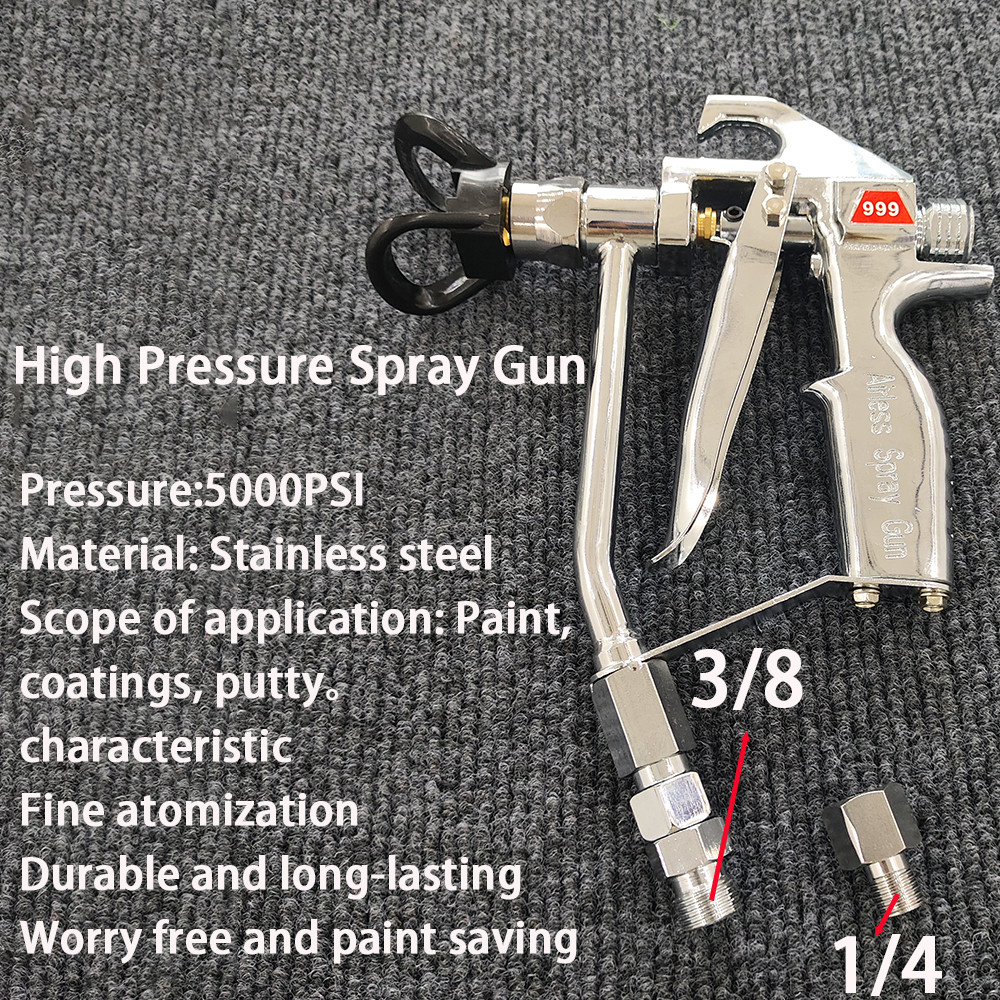 Jual Putty Airless Paint Spray Hose Kit Spray Gun 1/4 3/8 BSP High ...