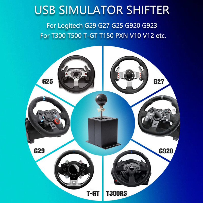 Jual Pc Usb Simulator Shifter Sim Racing Games H Gear Shift/Sequential ...