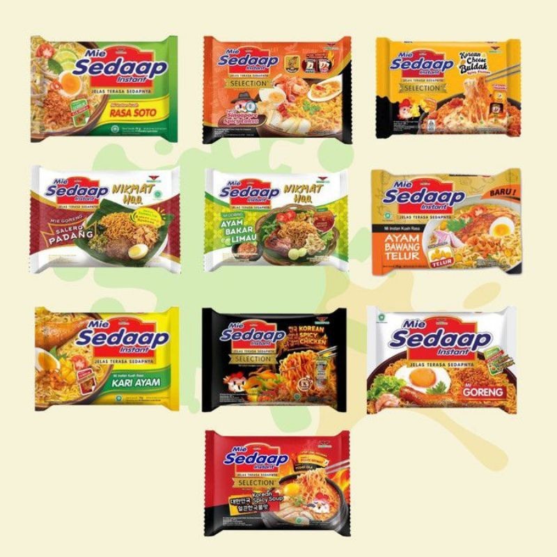 Jual MIE SEDAAP GORENG LIMAU DAN KUAH AYAM BAWANG SPICY KARI SOTO ...
