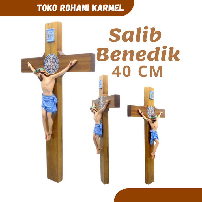 Jual Salib Gantung Benedik 40 Cm (A.R.I) / Salib Dinding Katolik ...