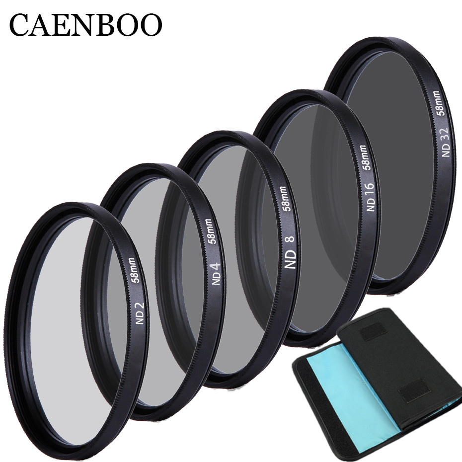 Jual CAENBOO 55mm Lens ND Filter ND2 4 8 16 32 Lens Protector Neutral ...
