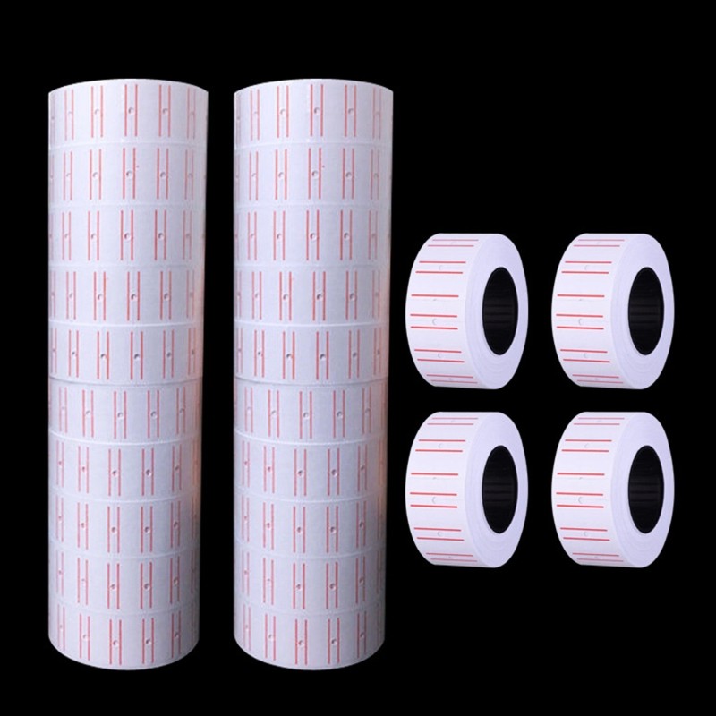 Jual 10 Rolls Self Adhesive Price Labels Paper Tag Sticker Single Row ...