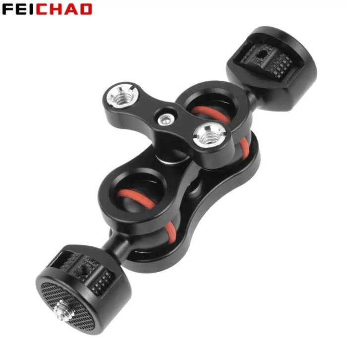 Jual Universal Bracket Magic Arm Dual Head 1/4 Screw 360 Adjustable for ...