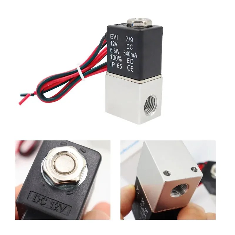 Jual DC 12V 24V 110V 220V Solenoid Valve 1/4" 1/8" 2 Way Normally ...