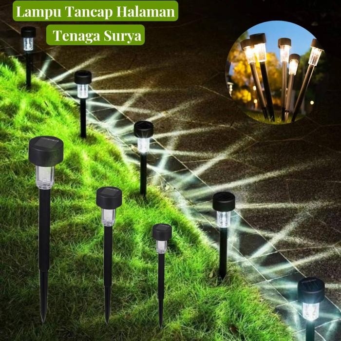 Jual PREMIUM Lampu Taman Tenaga surya LED+Tiang /Solar Powered Panel ...