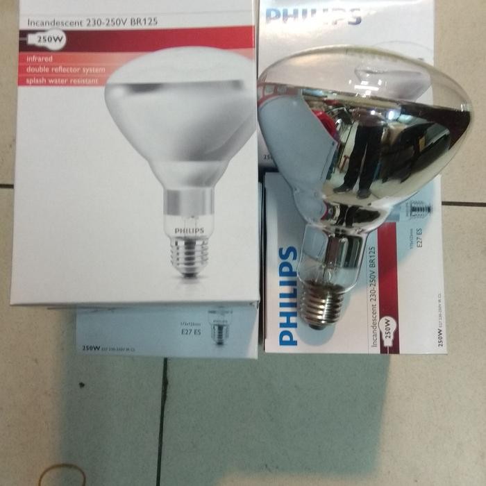 Jual Lampu pemanas/Lampu pengering/Lampu infrared 250w Philips | Shopee ...