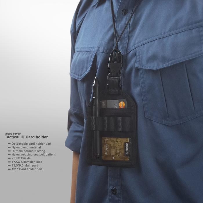 Jual [Deli Atk] Tactical Id Card Holder - Black - Numerus Urban ...