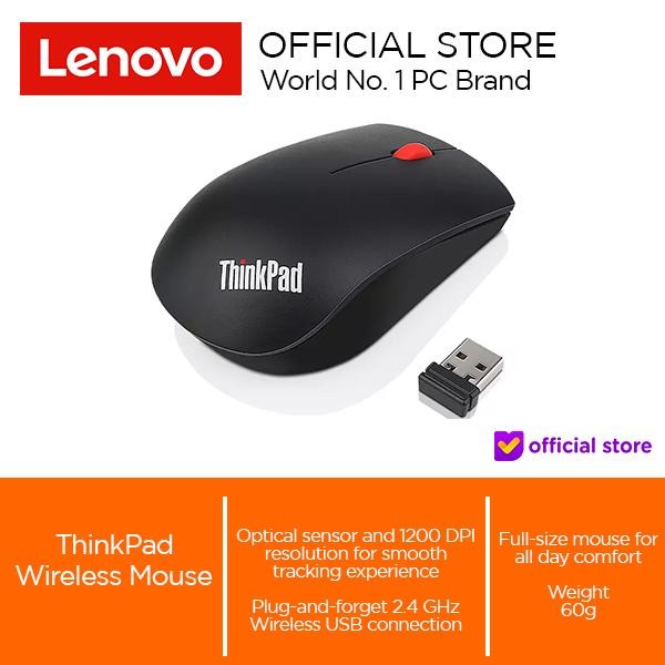 Jual [Expert] Lenovo Wireless Mouse ThinkPad Essential 1200dpi Optical ...