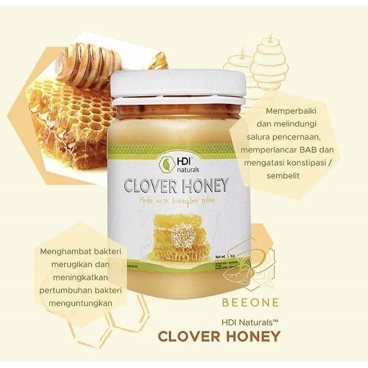 Jual ( PROMO CETAR )CLOVER HONEY 500gr Free permen prolizz Original 100 ...