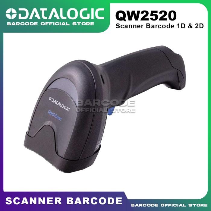 Jual Handheld Barcode Scanner Datalogic QW2520 1D 2D Imager USB + Stand ...