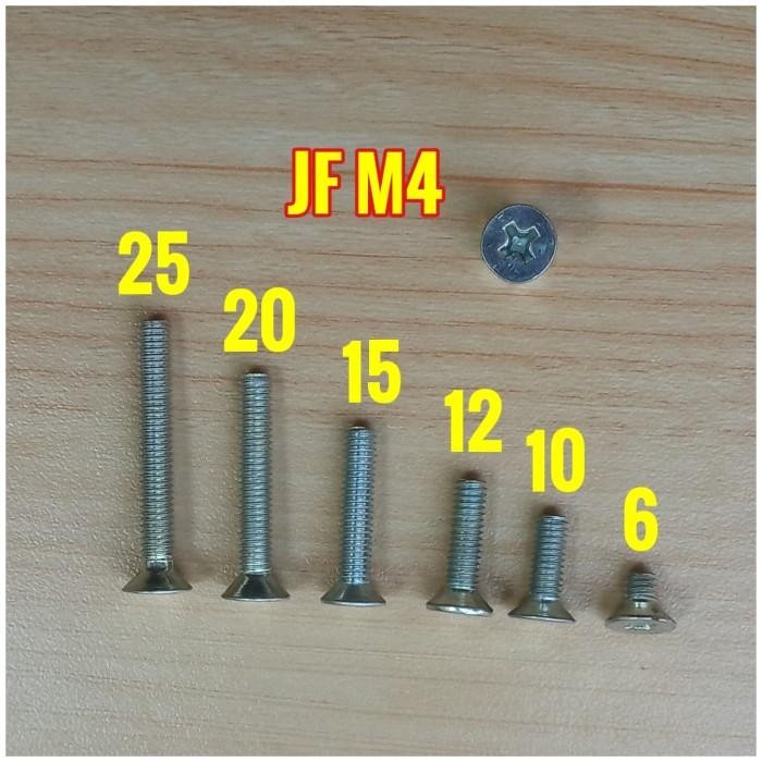 Jual [Expert] Baut JF Cutersink M4 X 10 Countersunk Countersink Bolt ...