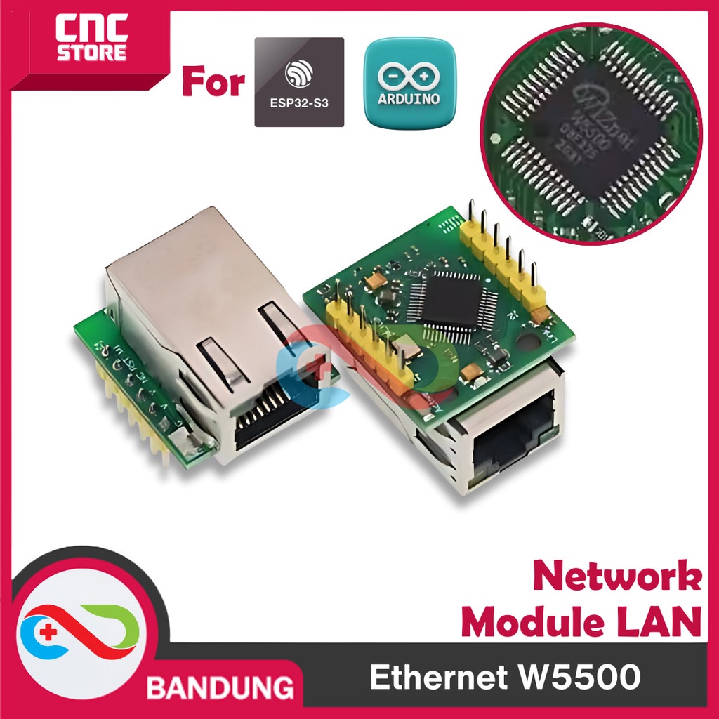 Jual W5500 ETHERNET LAN TCP/IP NETWORK MODULE SMART USR-ES1 FOR ARDUINO ESP32 ESP8266 | Shopee ...