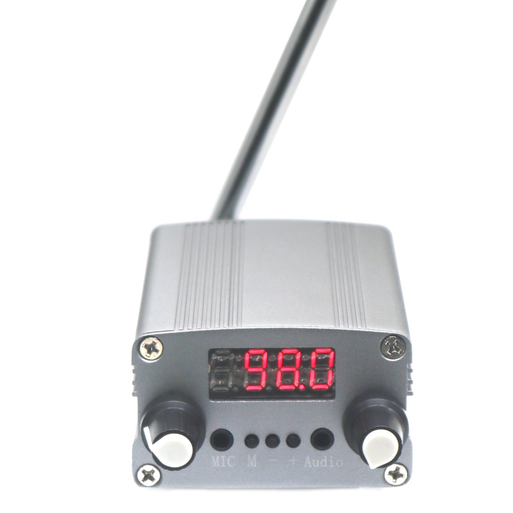 Jual LIM 0.5W FM Transmitter Stereo Power adjustable Digital Display frequency + BNC Antenna For ...