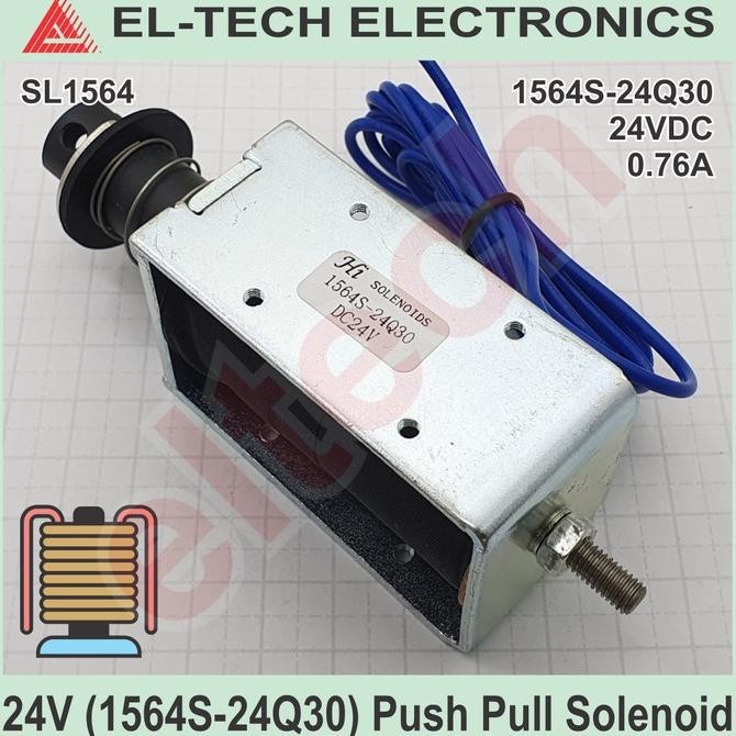 Jual TERBARU 24V Solenoid Selenoid Push Pull Dorong Tarik BISA GRAB ...