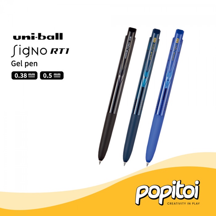 Jual PROMO! Uniball Signo RT1 Gel Pen 0.38 0.5 mm Pulpen Ballpoint Uni Ball | Shopee Indonesia