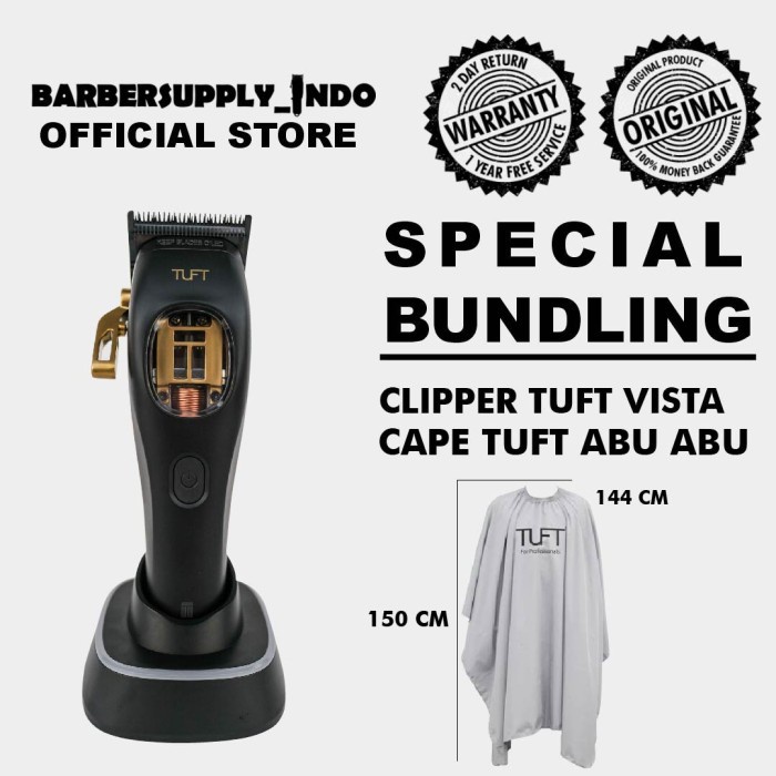 Jual Tuft Professional Clipper Cordless Original Mesin Alat Cukur Ori ...