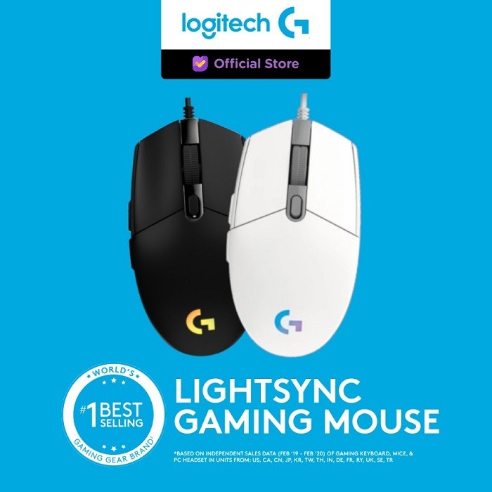 Jual Logitech G102 Lightsync Gaming Mouse - Resmi | Shopee Indonesia
