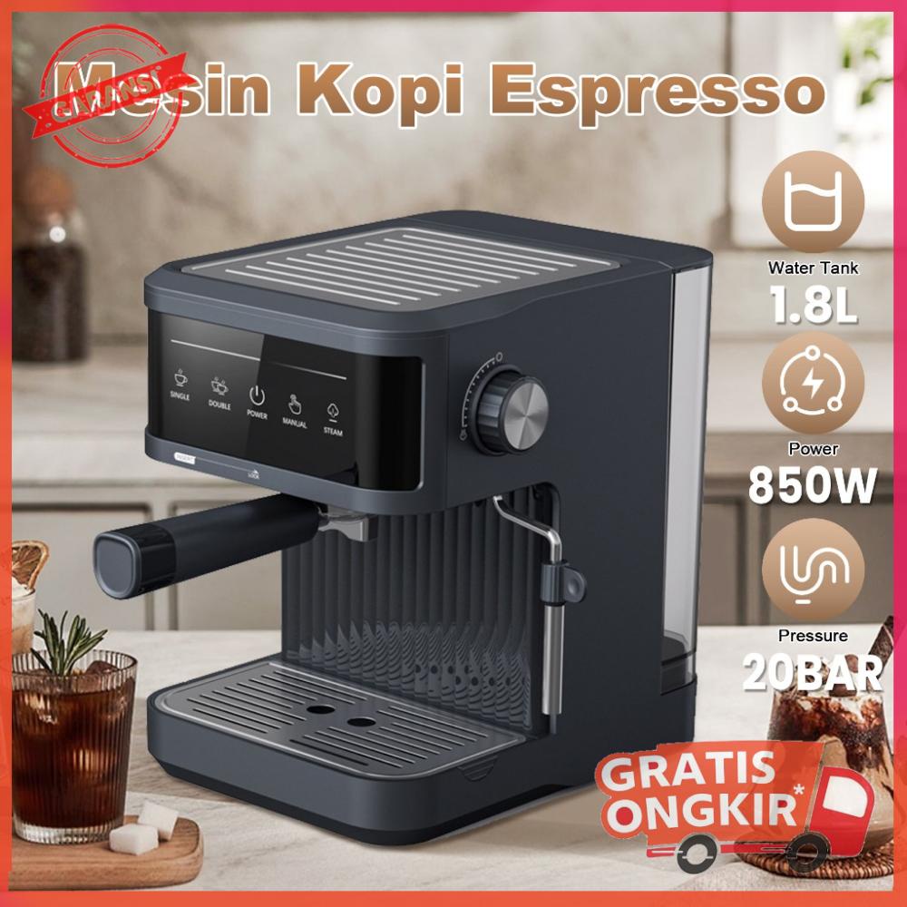 Jual Mesin Kopi Espresso Coffee Maker Frothing 20 Bar 850W 1.8L - MK-868 | Shopee Indonesia