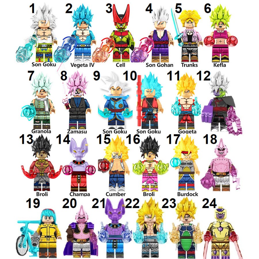 Jual Dragon Ball Cell Son Goku Vegeta Cell Gohan Trunks Kefla Granola ...