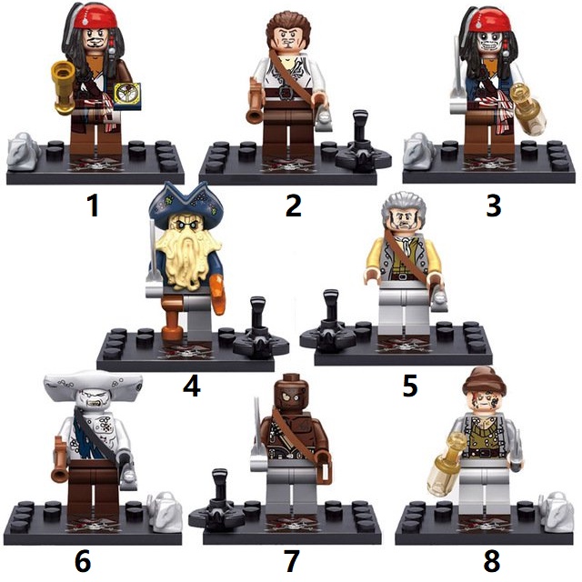 Jual Pirates Caribbean Jack Sparrow Davy Will Turner Davy Jones Maccus 3606
