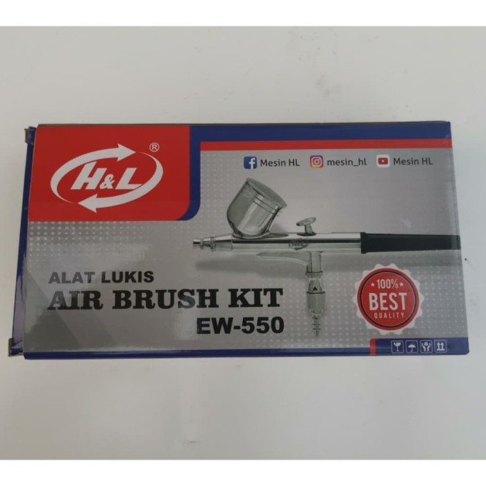 Jual Air Brush Kit Pen Brush Spray Gun Lukis H&L AIRBRUSH - Bev ...