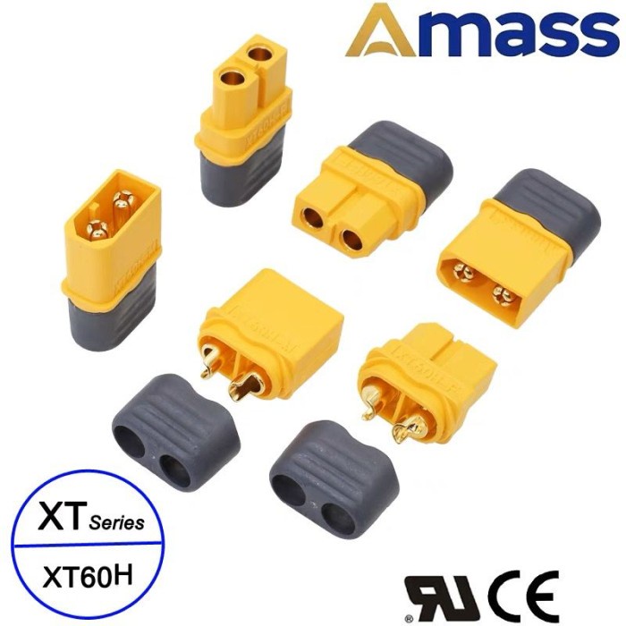 Jual Amass Xt60 Original With Sheath Housing Male Dan Female | Shopee ...
