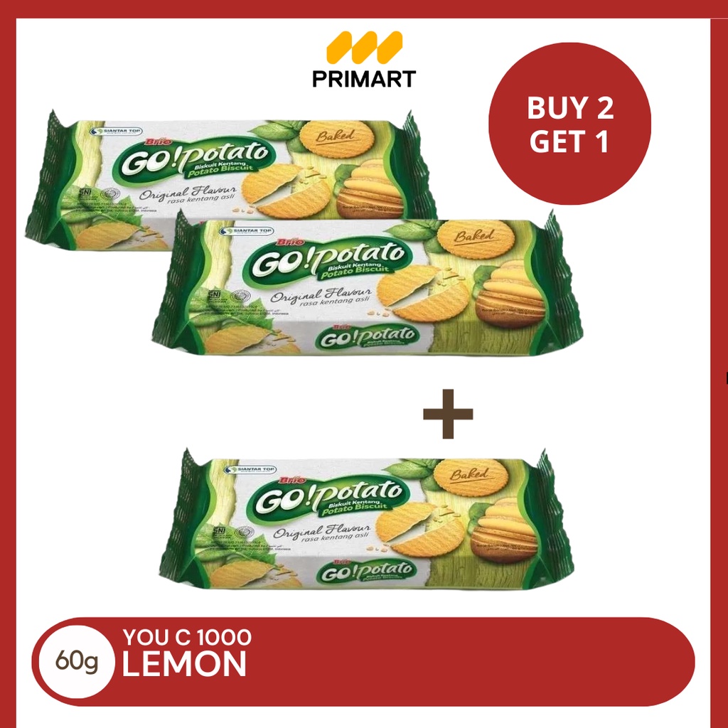 Jual Go Potato Original Snack Kentang 60gr - 3 PCS | Shopee Indonesia