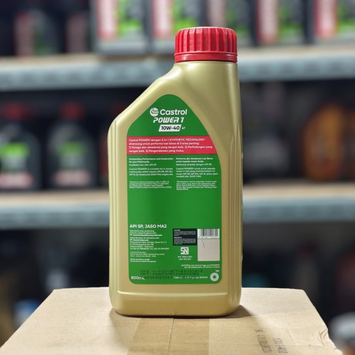 Jual Oli Motor Castrol Power 1 10W40 4T Power Release 800Ml Full ...