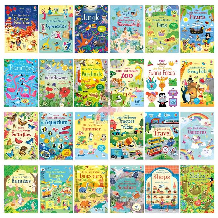 Jual [deloth] - Buku Stiker Ketrampilan Anak Usborne Little First Stickers Book | Shopee Indonesia