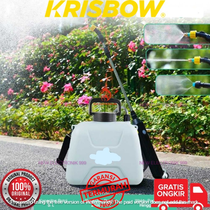 Jual Krisbow Knapsack Sprayer Electric 5L 2400 Mah Nrks5E | Shopee ...