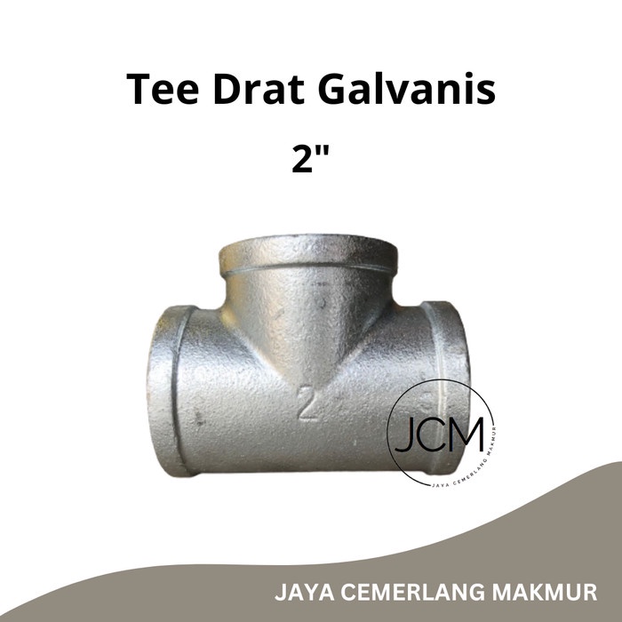 Jual Tee Drat Besi Galvanis 2" Inch / T Drat Besi Galvanized 2" Inch ...