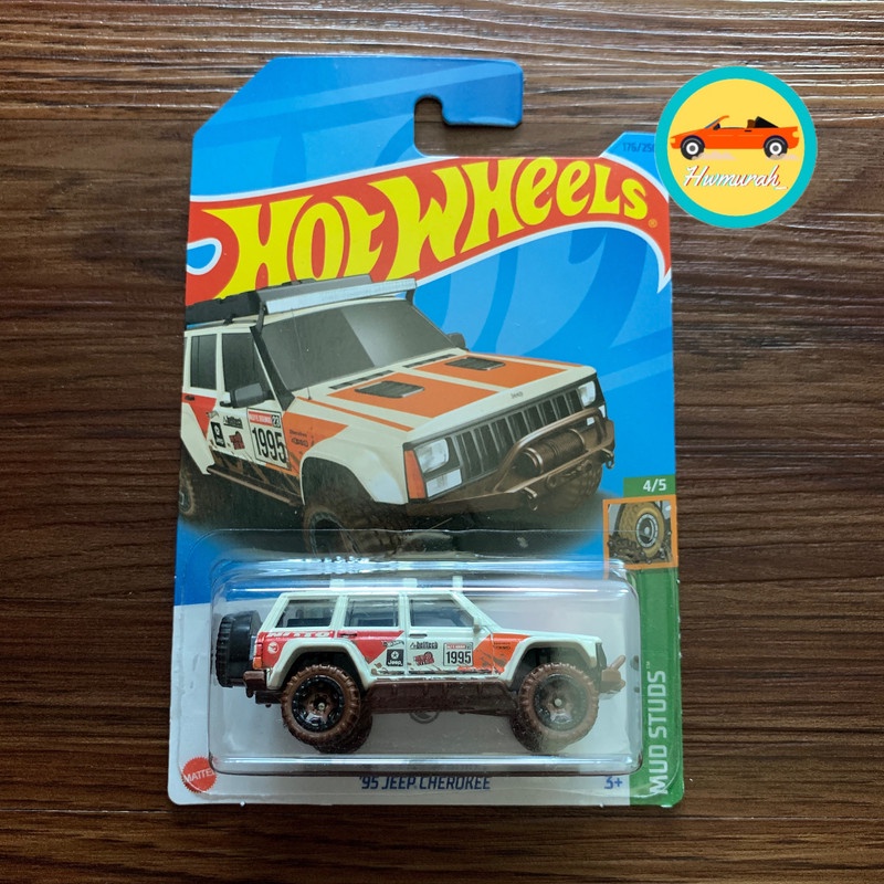 Jual Hotwheels 95 Jeep Cherokee Treasure Hunt 2023 Off White Original | Shopee Indonesia
