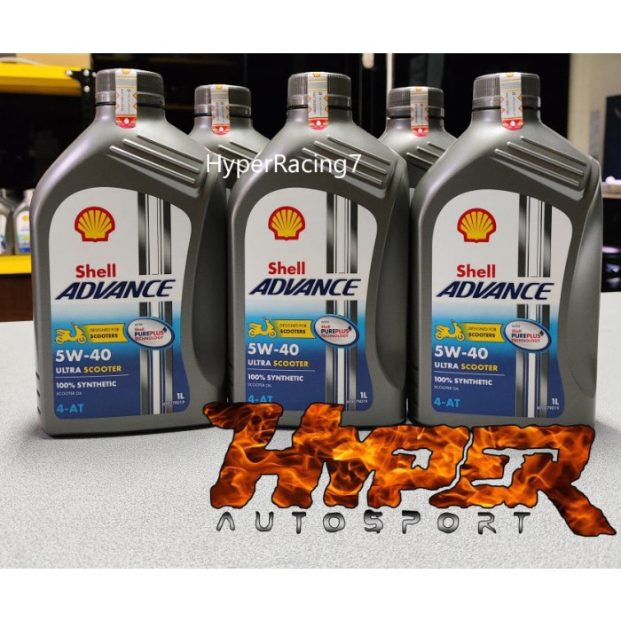 Jual SHELL ADVANCE ULTRA SCOOTER 5W - 40 1 LITER OLI MATIC FULL ...