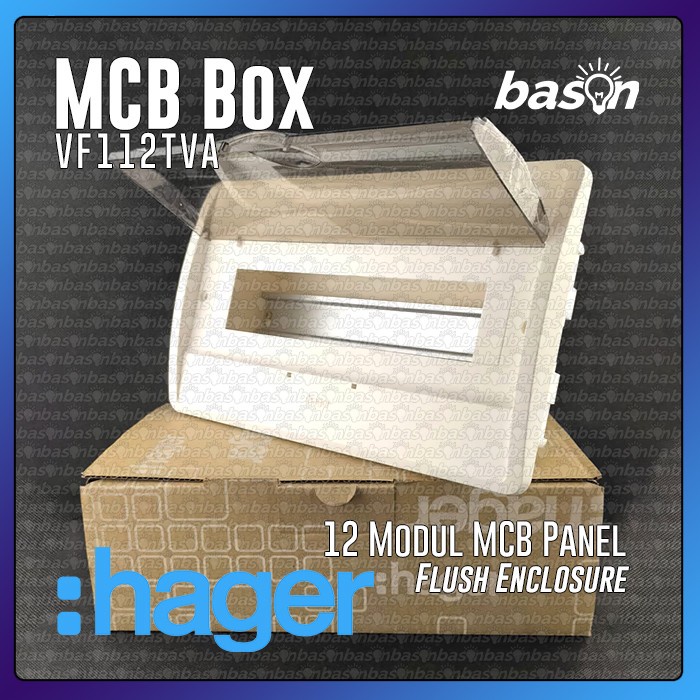 Jual HAGER VF112TVA MCB Box Inbox Flush Mounted - 12 Group MCB Panel ...