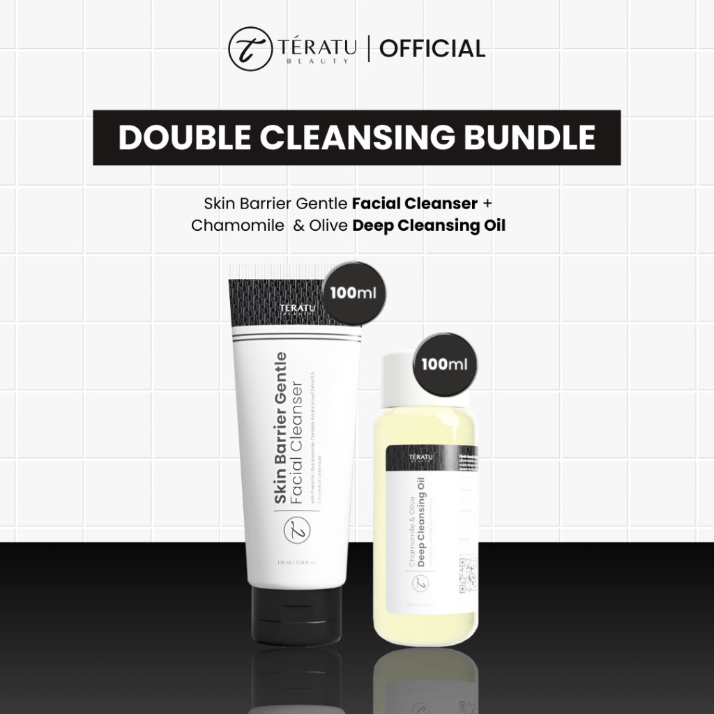 Jual TERATU BEAUTY Double Cleansing Bundle (Chamomile & Olive Deep Cleansing Oil + Acne / Skin ...