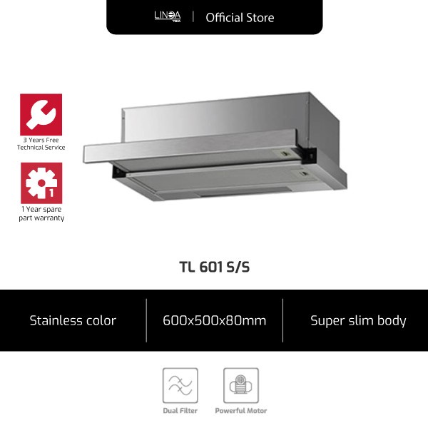 Jual LINEA by TEKA Telescopic Hood 60 Cm TL 601 SS | Shopee Indonesia