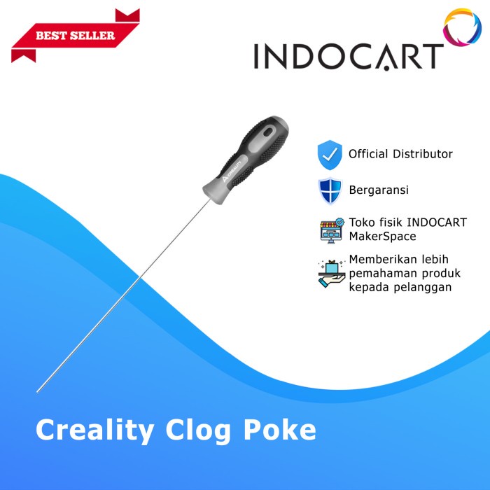 Jual 3D Printer Parts Creality Clog Poke Cleaner Tools For Nozzle 3D ...