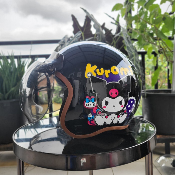 Jual Helm Anak ARL Helm Anak Junior Retro Bagus Karakter Kuromi ...