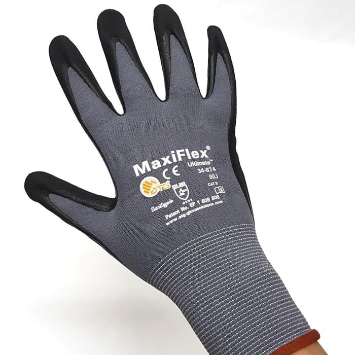 Jual SAFETY GLOVE PALM FIT PIP ATG MAXIFLEX 34-874 ULTIMATE ORIGINAL ...