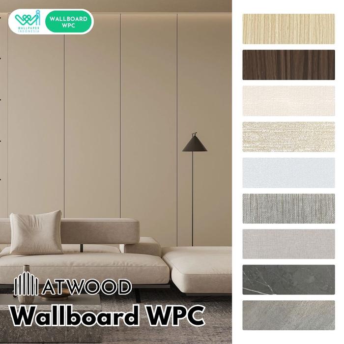 Jual Wallboard WPC Kayu Fabric Marmer Panel Dinding tebal 8mm Wallpanel ...