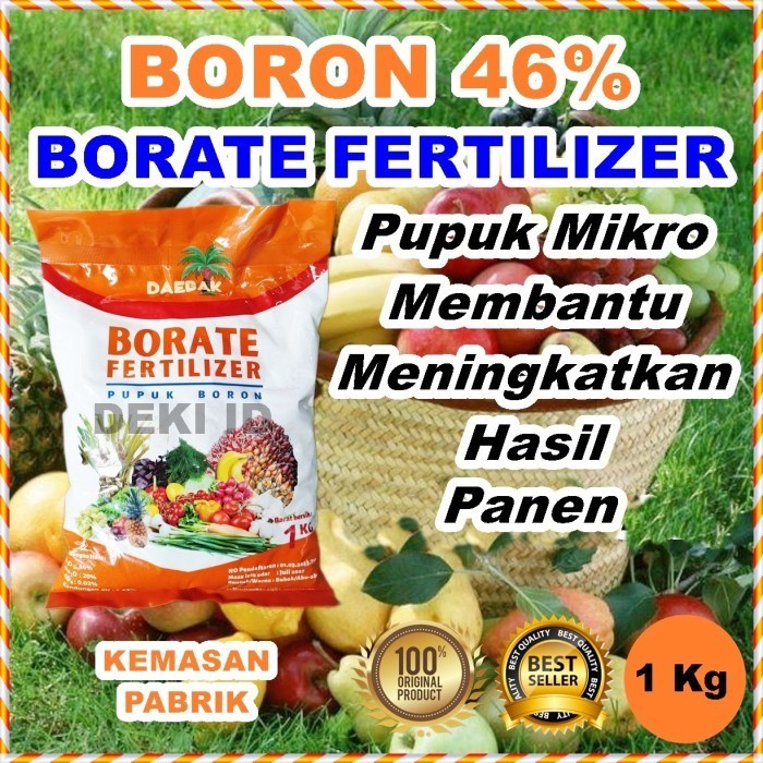 Jual Pupuk Boron Daebak 1 Kg Borate 46 Kemasan Pabrik Nutrisi Mikro Tanaman | Shopee Indonesia