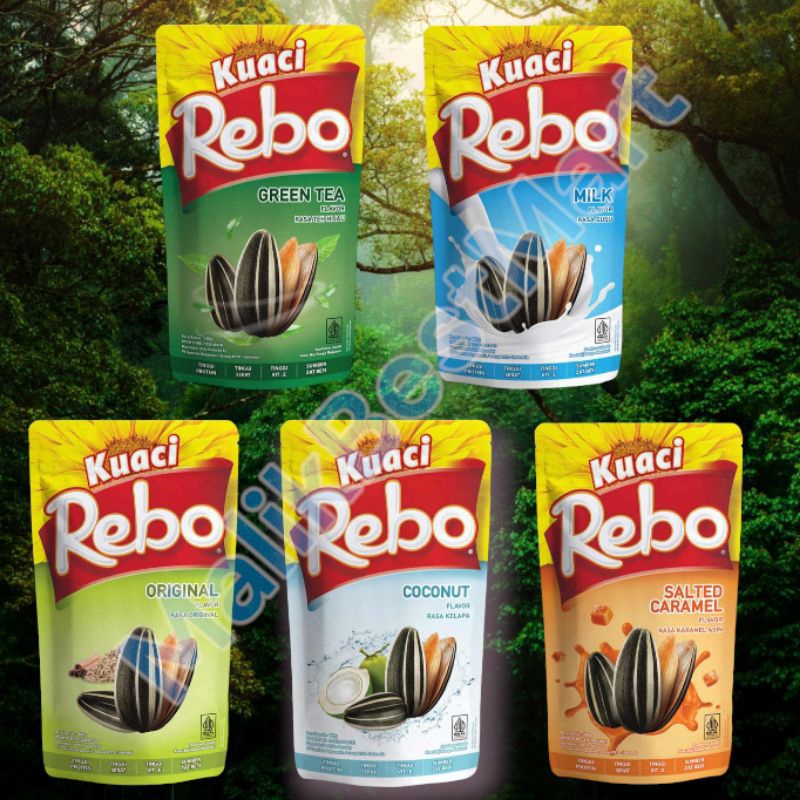 Jual Kuaci Rebo Kemasan 140 gr All Varian | Shopee Indonesia