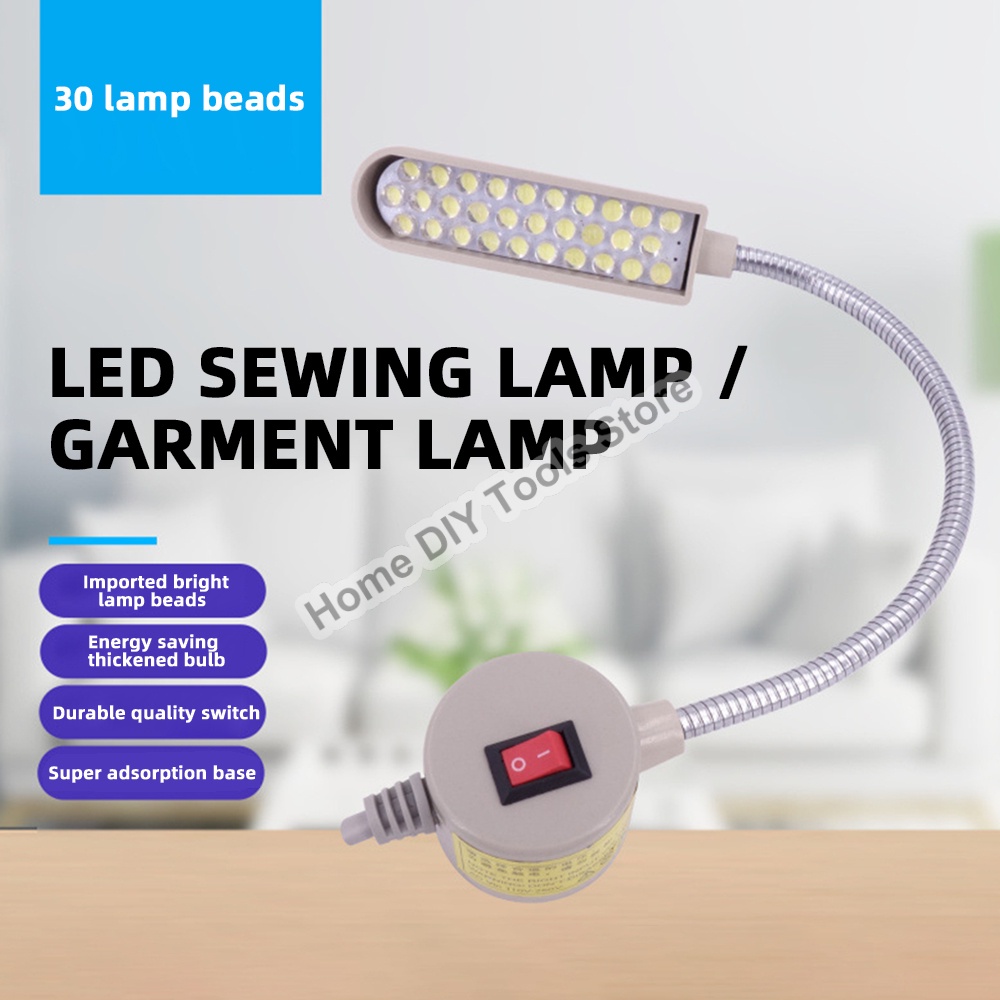 Jual 30 LED Sewing Machine Light Foldable Gooseneck Sewing LED Working ...