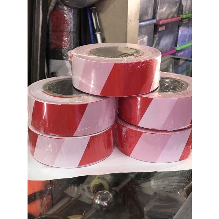 Jual POLICE LINE MERAH PUTIH / GARIS POLISI/ SAFETY LINE 2x 300 METER ...