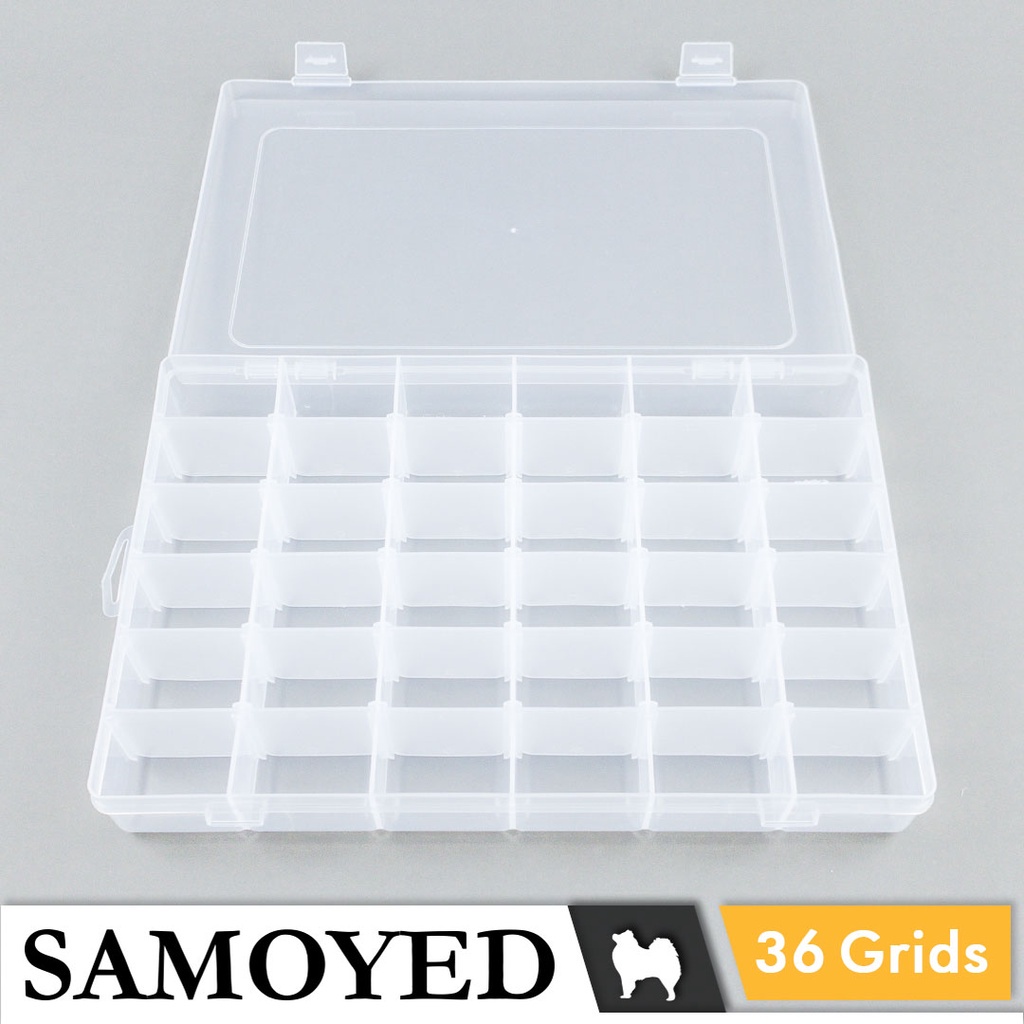 Jual Tempat / Kotak Plastik PP Penyimpanan Serba Guna 36 Sekat / Grids ...
